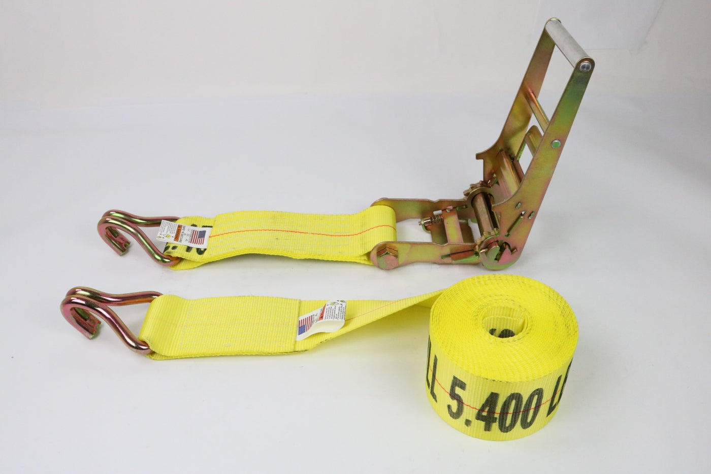 4" wide Wire Hook Ratchet Strap - Length and Color Options
